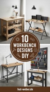 10 Workbench Designs DIY - Glow And Gather