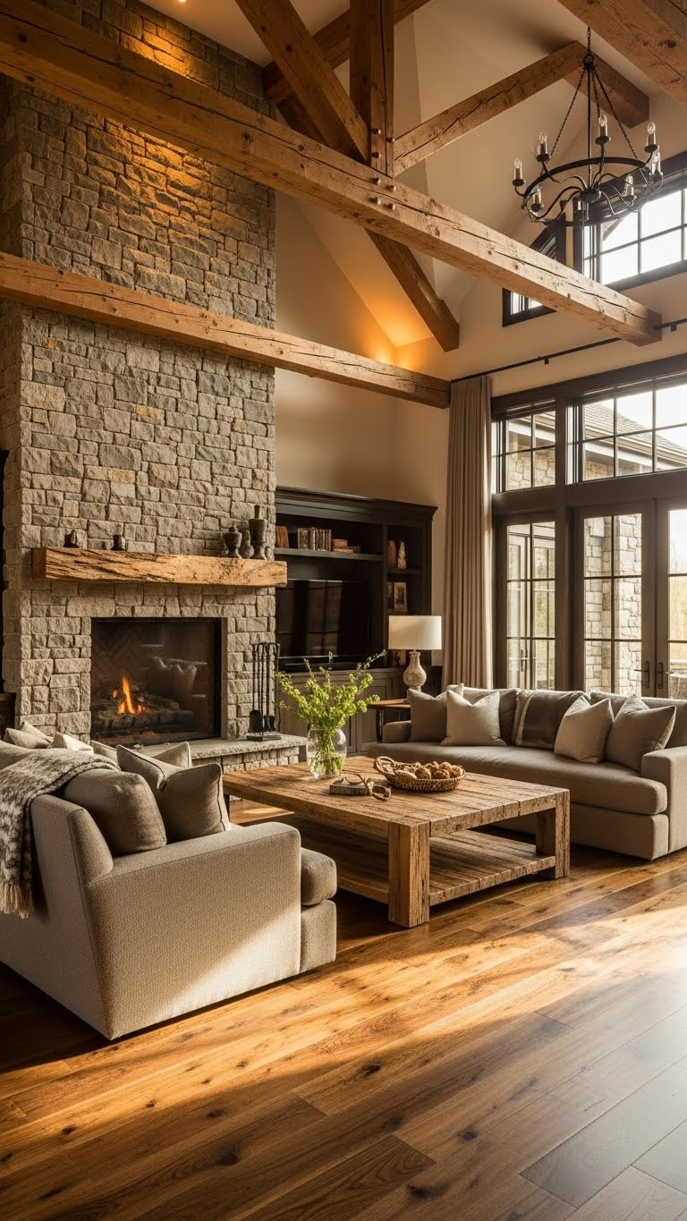 10 Rustic Mansion Interior Ideas - Glow Ad Gather